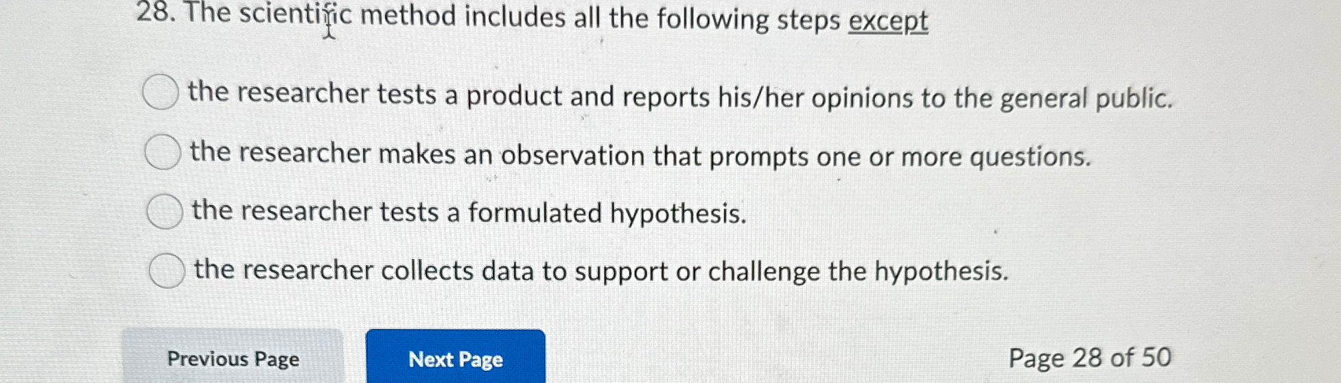 Solved The scientific method includes all the following | Chegg.com