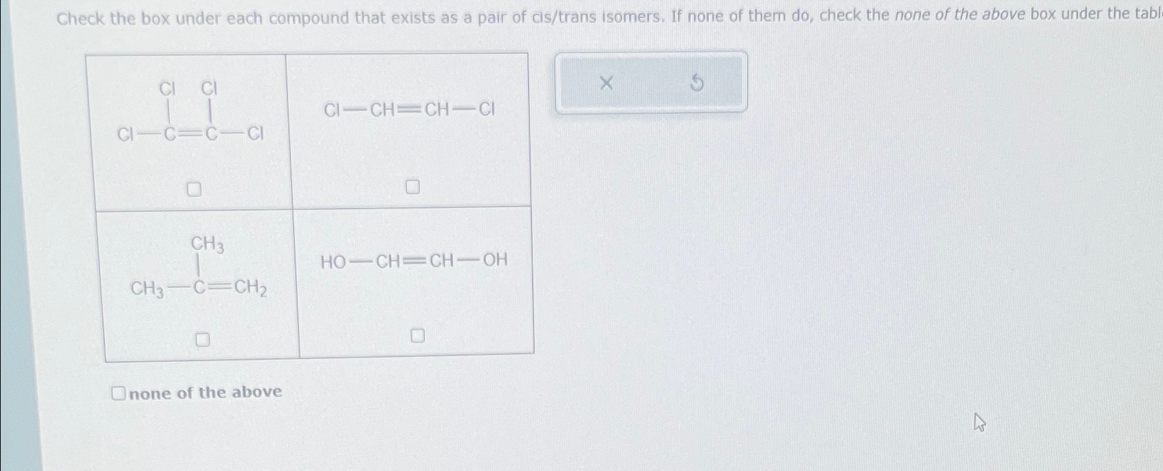Solved Check the box under each compound that exists as a | Chegg.com