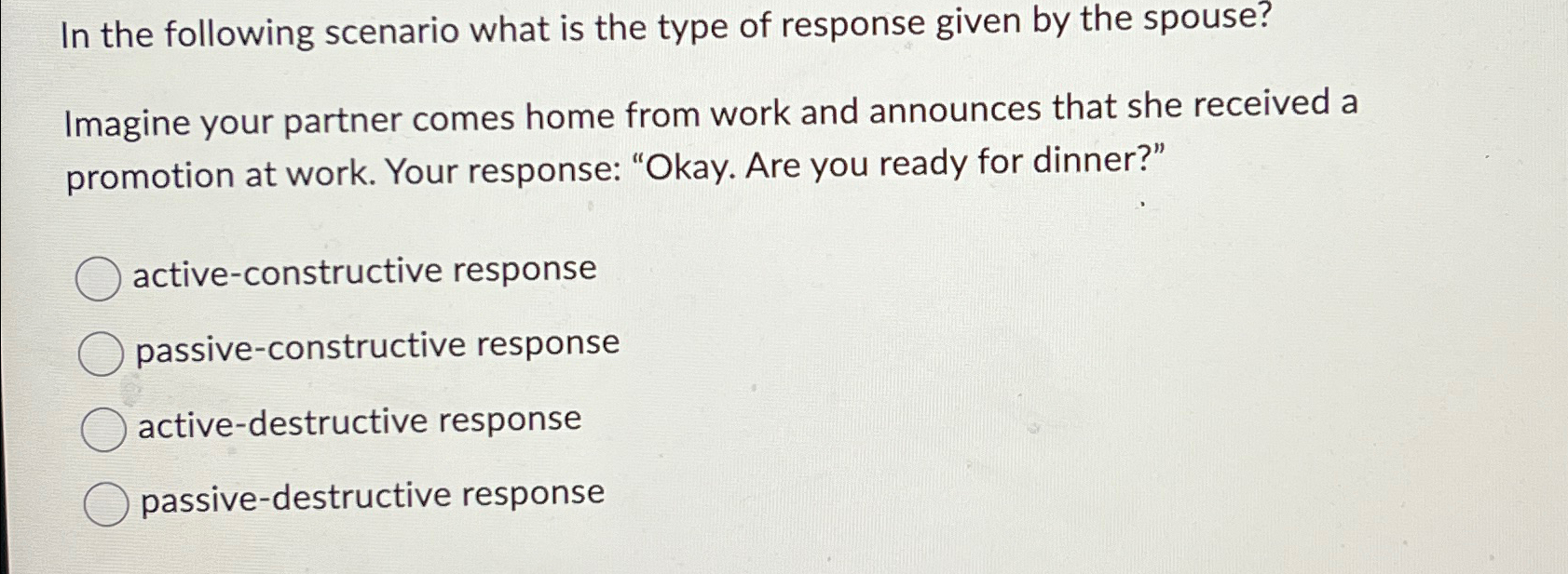 Solved In the following scenario what is the type of | Chegg.com