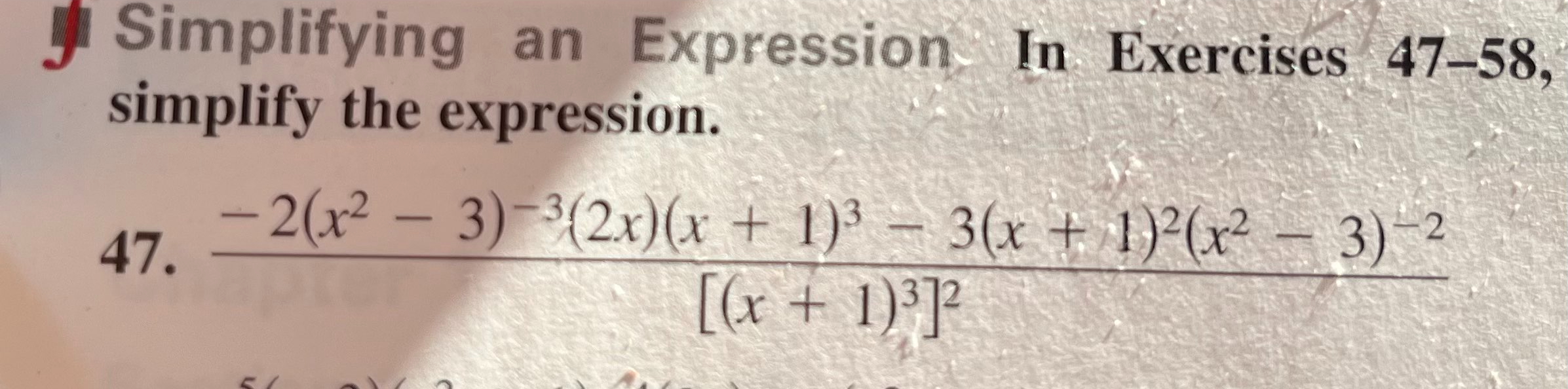 Solved Simplifying an Expression In Exercises 47-58,simplify | Chegg.com