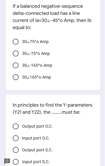 Solved If a balanced negative-sequence delta-connected load | Chegg.com