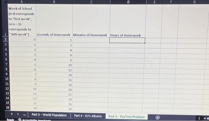Solved Do anyone know how to do this math problem in excel ? | Chegg.com
