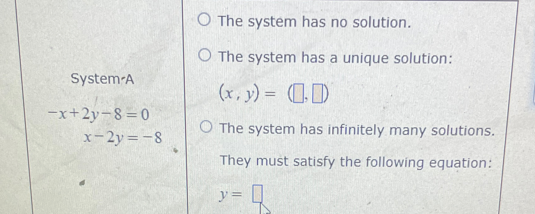 Solved ]=[-8]):} ﻿They must satisfy the following equation: | Chegg.com