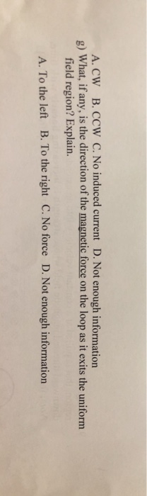 Solved 9. The figure below shows a horizontal, circular loop | Chegg.com