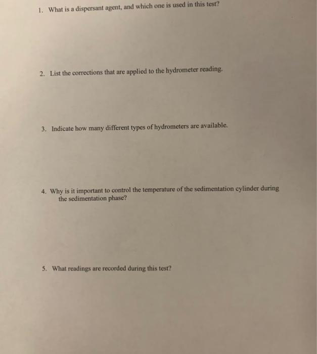 Solved d 79281. What is a dispersant agent, and which one is | Chegg.com