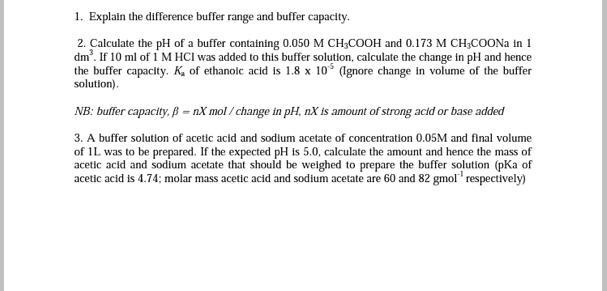 Solved 1. Explain the difference buffer range and buffer | Chegg.com