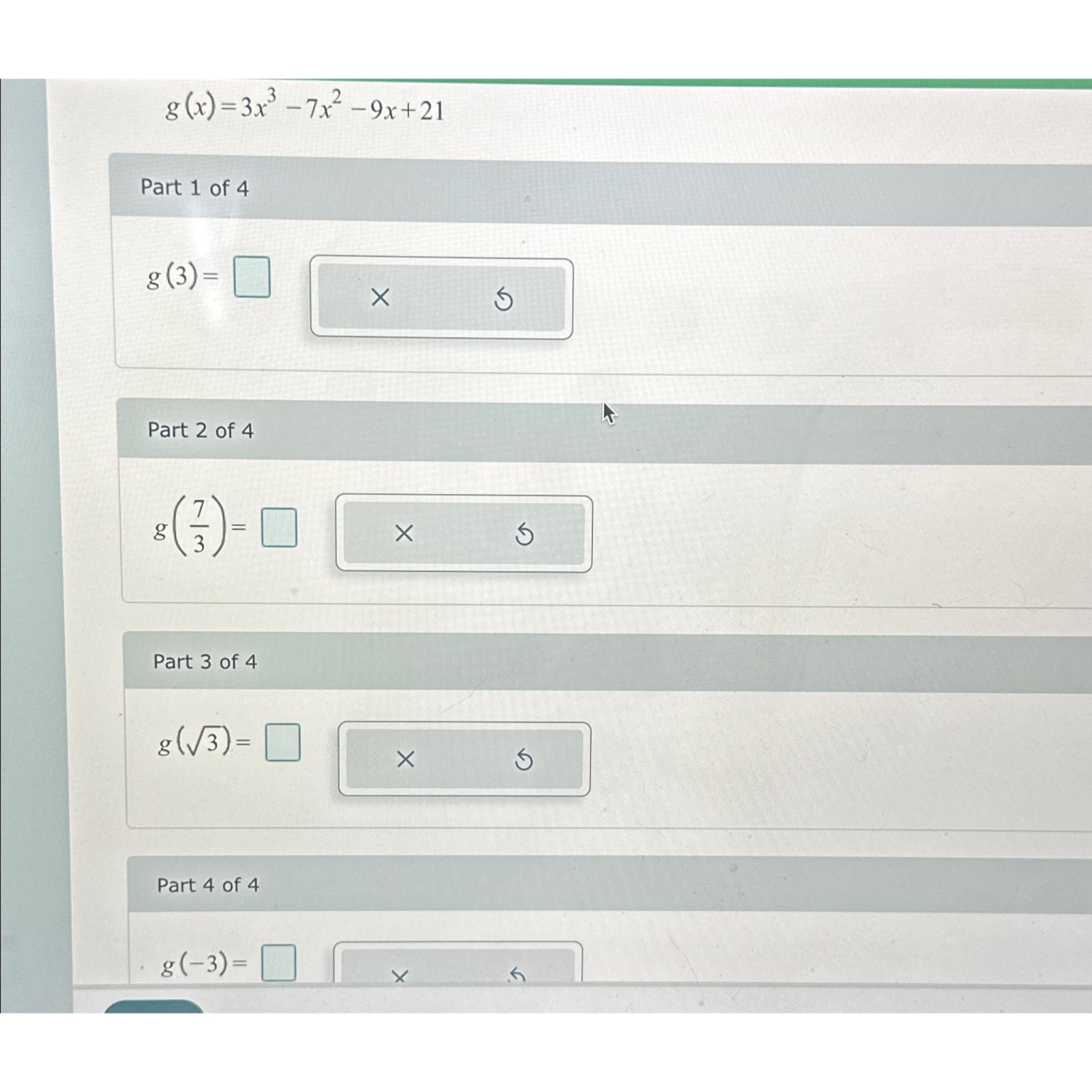 Solved Use the remainder theorem to evaluate the polynomial | Chegg.com