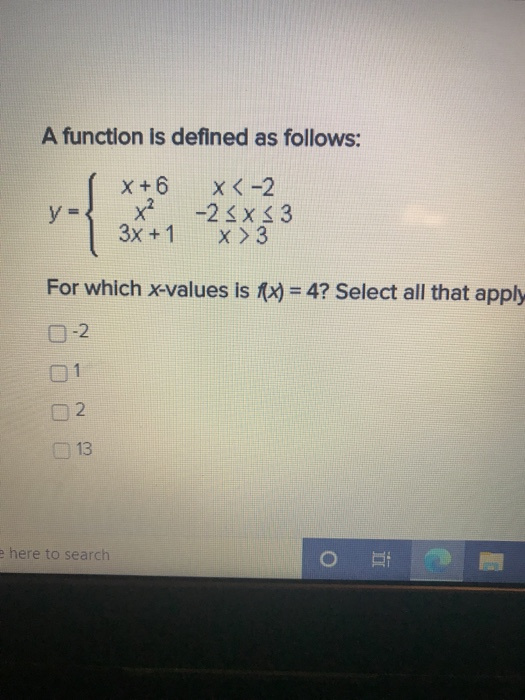 Solved A function is defined as follows: y = X + 6 x² 3x + 1 | Chegg.com