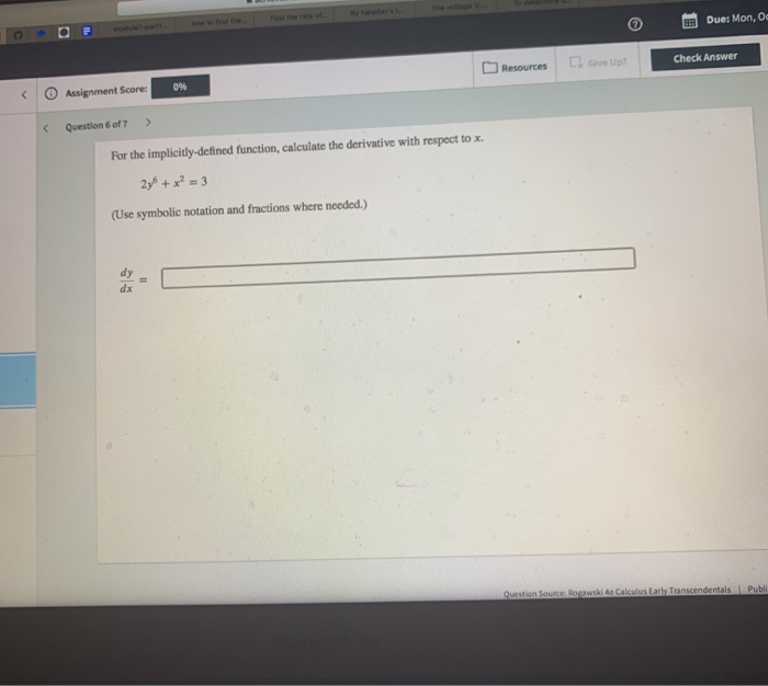 Solved Give Up Hint Resources Check Answer 09 Assignment | Chegg.com