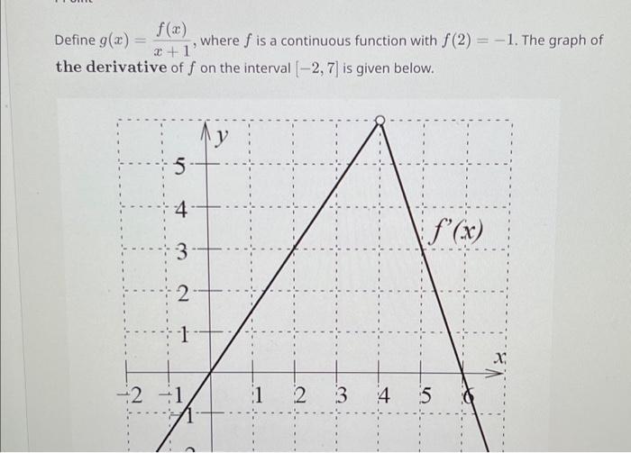 Solved Q1. Define g(x)=f(x)/ x+1, where f is a continuous | Chegg.com