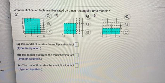 Solved What multiplication facts are illustrated by these | Chegg.com