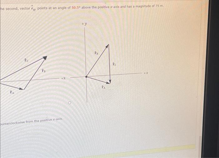 Solved Two position vectors lie in a plane. The first, | Chegg.com