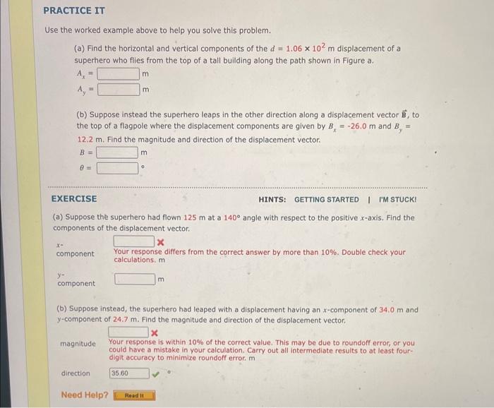 Solved GOAL Find vector components, given a magnitude and | Chegg.com