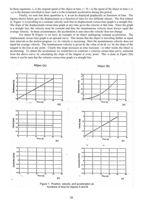 Solved INTRODUCTION EXPERIMENT 4 ONE DIMENSIONAL MOTION This | Chegg.com