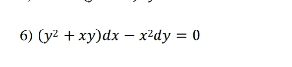 Solved 1.5.1 ﻿Ecuaciones HomogéneasDeterminar la sustitución | Chegg.com
