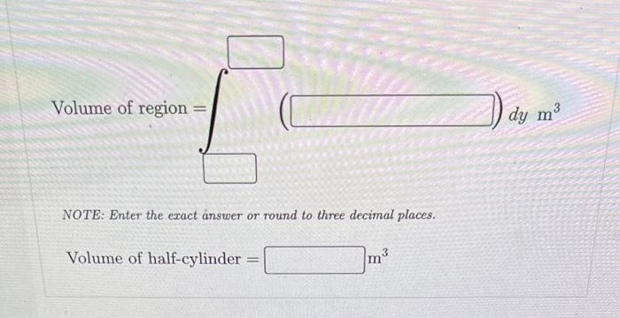 Solved Give an equation representing the volume of the slice | Chegg.com