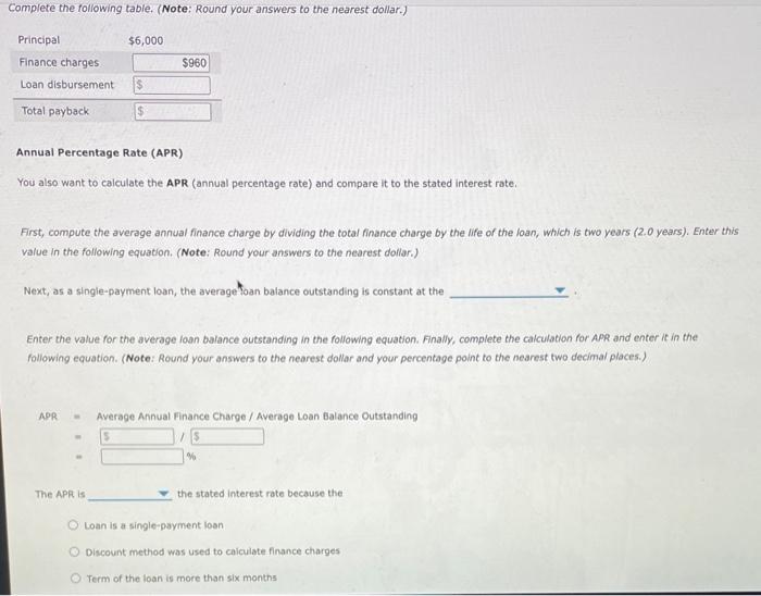 You are taking out a single-payment loan that uses | Chegg.com