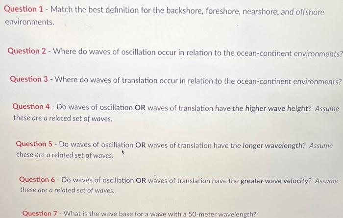 Solved Question 1 - Match the best definition for the | Chegg.com