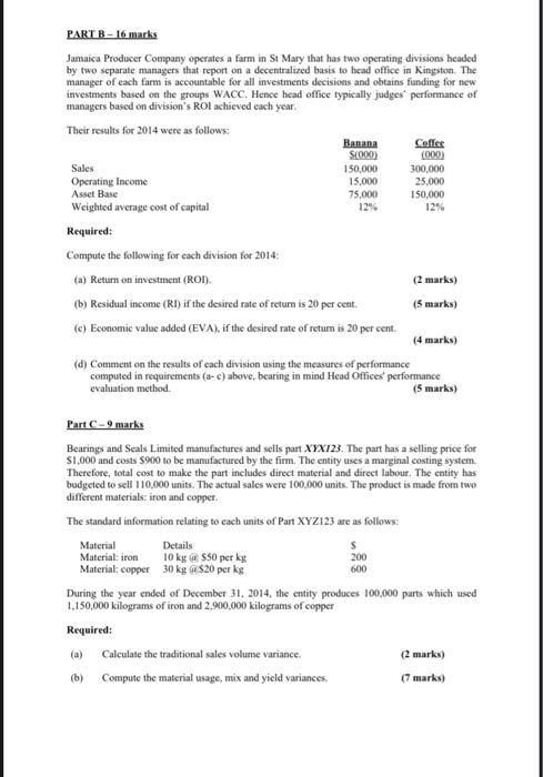 Question 1.(30 marks) The Burger Shack manufactures | Chegg.com