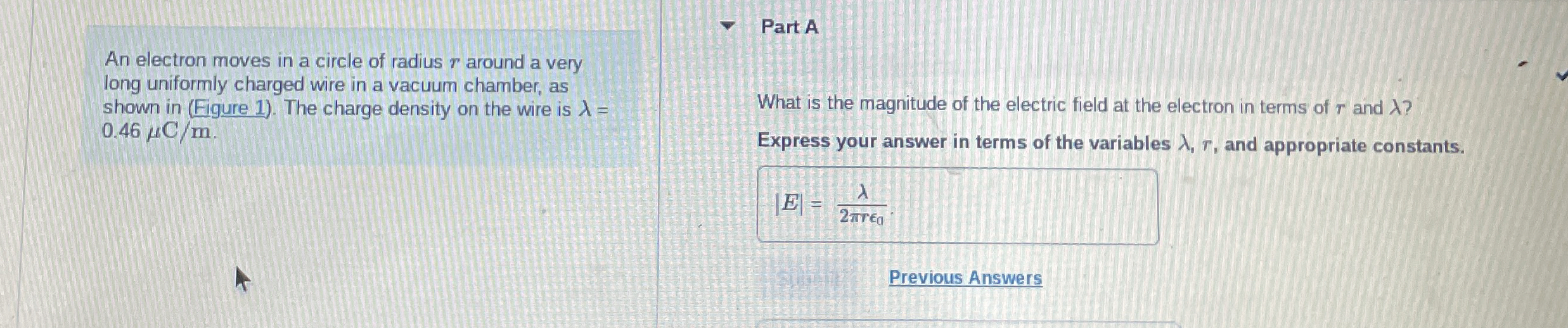Solved An electron moves in a circle of radius r ﻿around a | Chegg.com