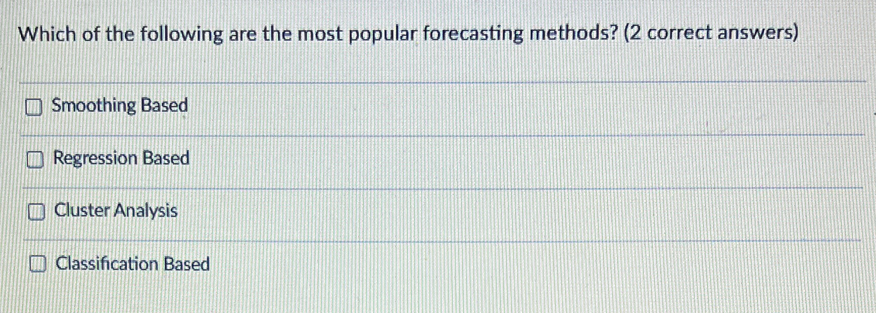 Solved Which of the following are the most popular | Chegg.com