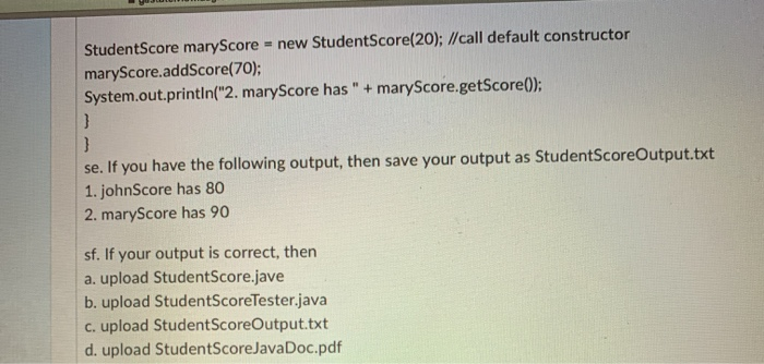 Solved anced GUI 1. Write a Java class that models a student | Chegg.com
