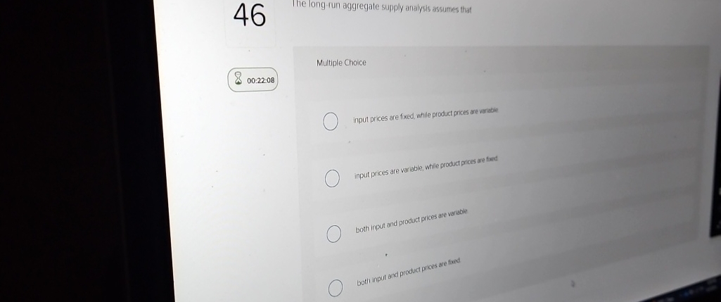 Solved The long-run aggregate supply analysis assumes | Chegg.com
