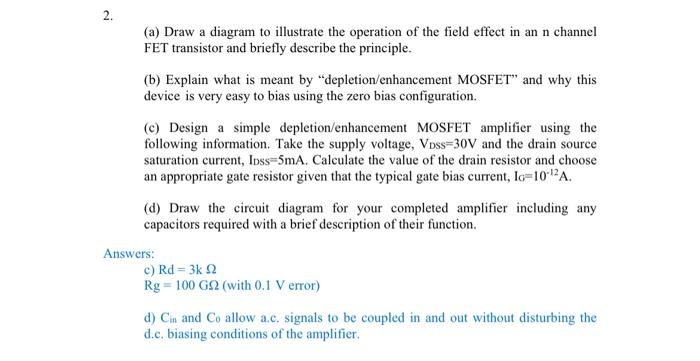 Solved (a) Draw a diagram to illustrate the operation of the | Chegg.com