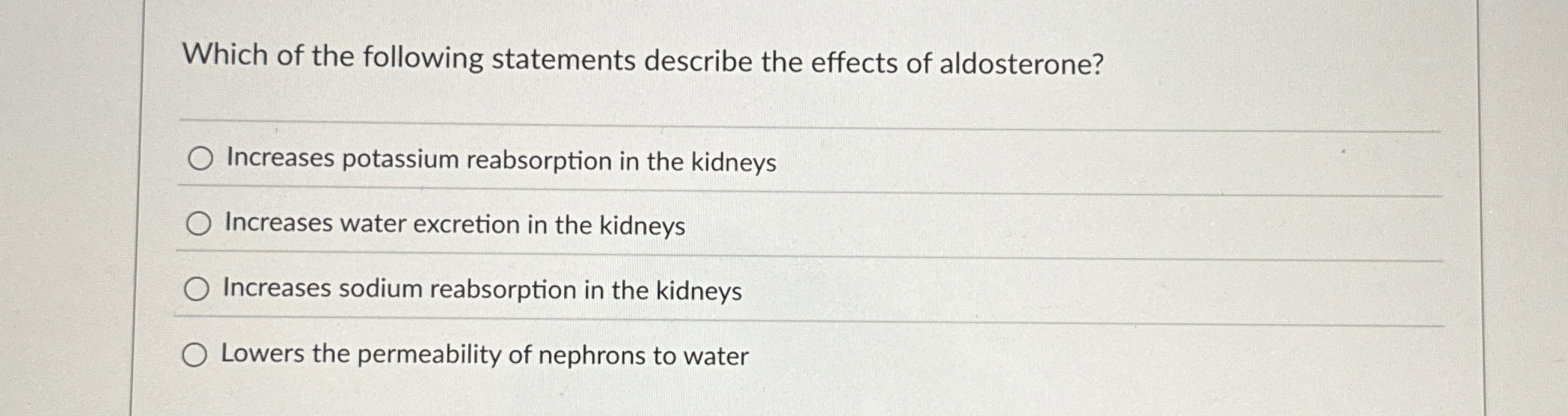 Solved Which of the following statements describe the | Chegg.com