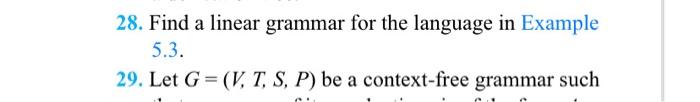 Solved Can you help with #28? A context-free grammar is | Chegg.com