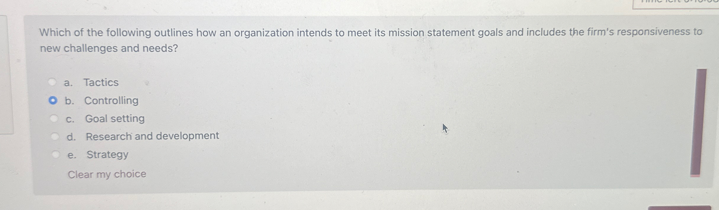 Solved Which of the following outlines how an organization | Chegg.com