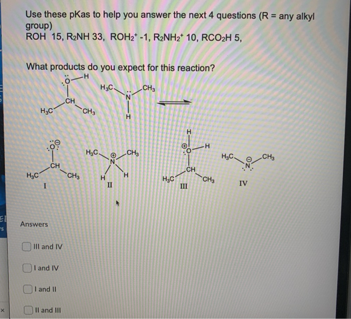 Solved Use these pkas to help you answer the next 4 | Chegg.com