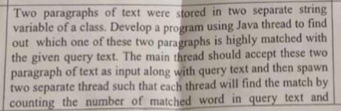 Solved Two paragraphs of text were stored in two separate | Chegg.com