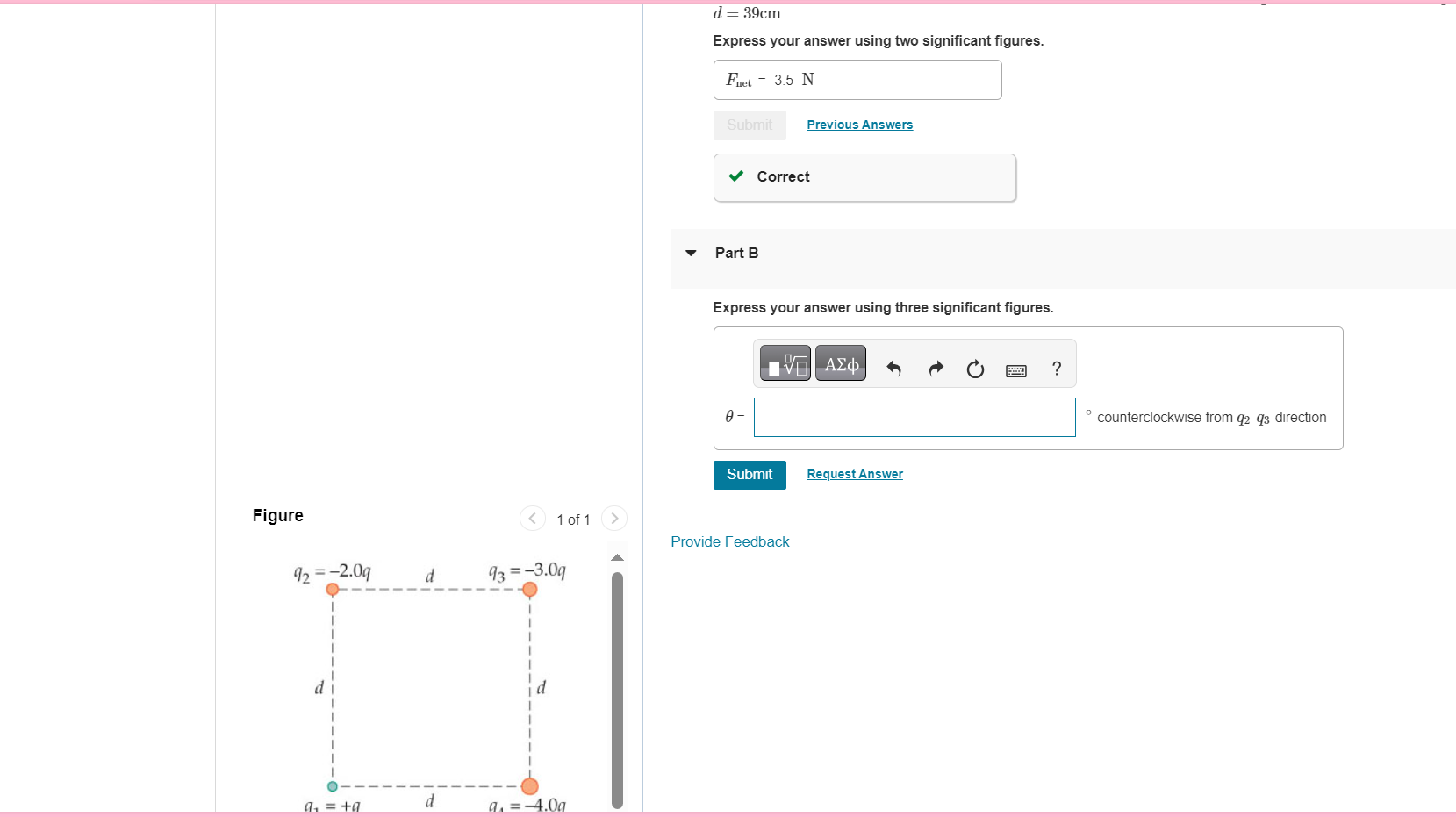 d=39cmExpress your answer using two significant | Chegg.com