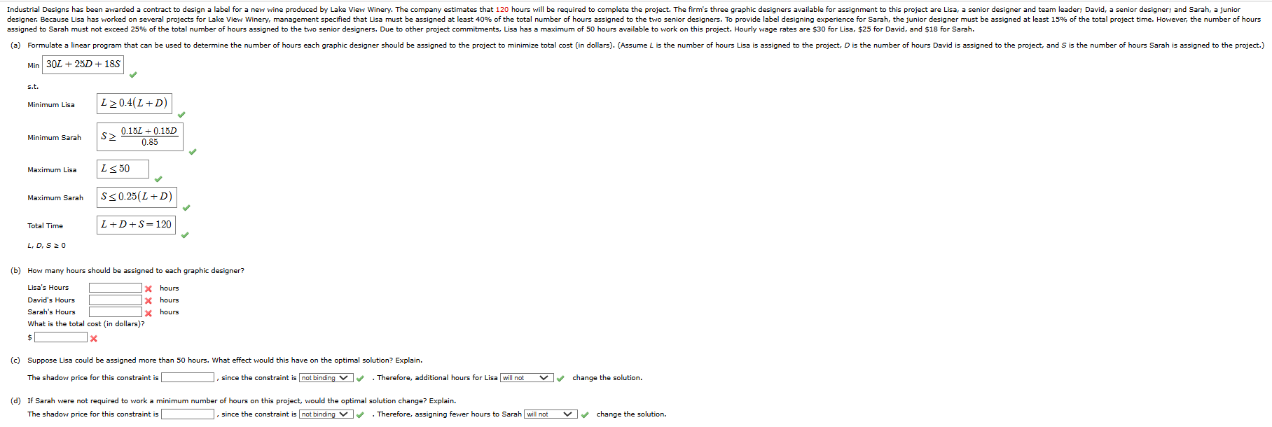 Solved Min 2nT+9~~n+18Cs.t.Minimum LisaMaximum Lisa | Chegg.com
