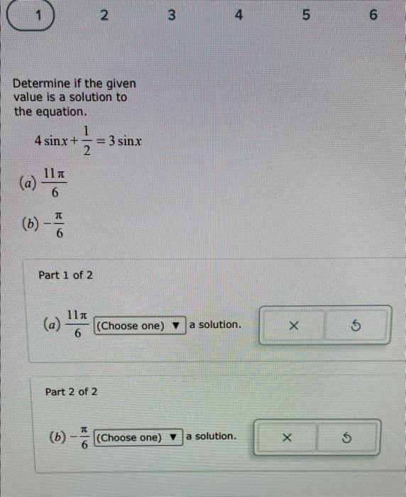 Solved Determine if the given value is a solution to the | Chegg.com