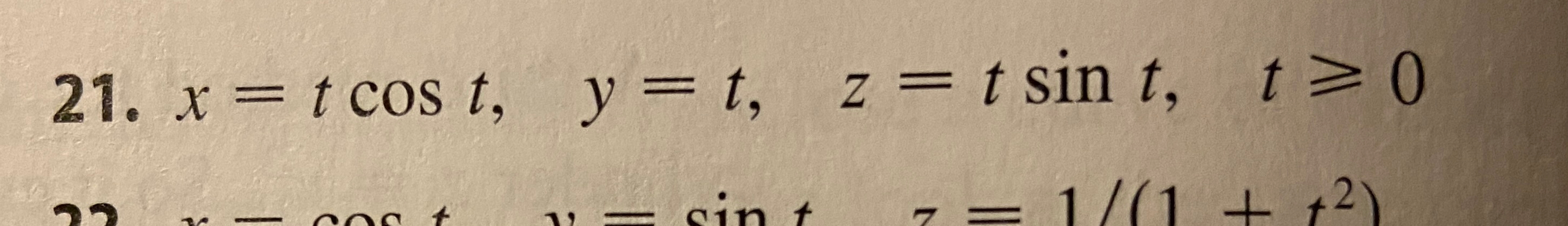 Solved Match the parametric equations with the graphs. Give | Chegg.com