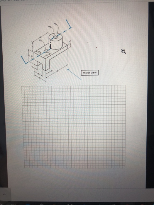 Solved FRONT VIEW | Chegg.com