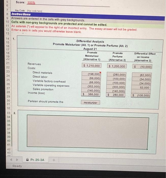 Solved Activity Based Costing 1263 PR 25-3A Differential | Chegg.com