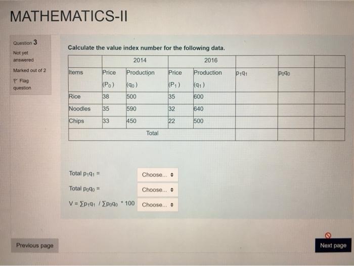 Solved MATHEMATICS-II Question 3 Not yet answered Calculate | Chegg.com