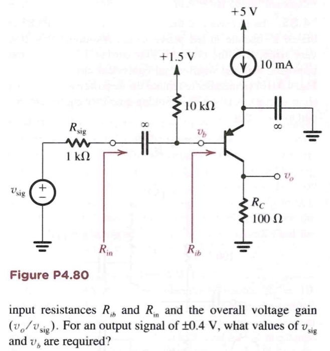 Solved 4.80 In the circuit shown in Fig. P4.80, the | Chegg.com