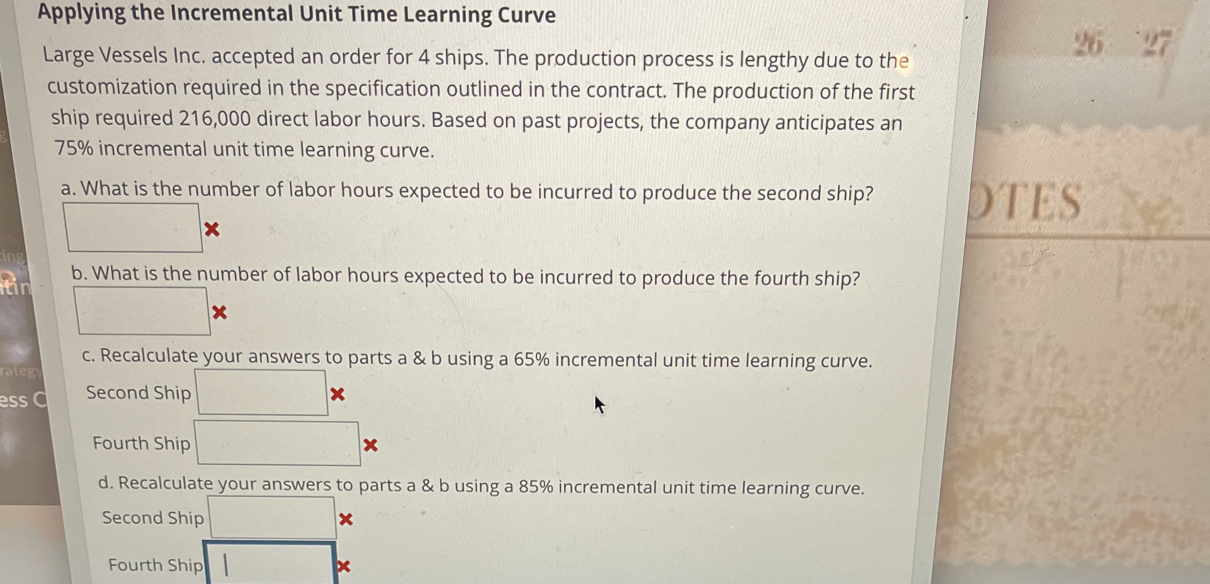 Applying the Incremental Unit Time Learning | Chegg.com