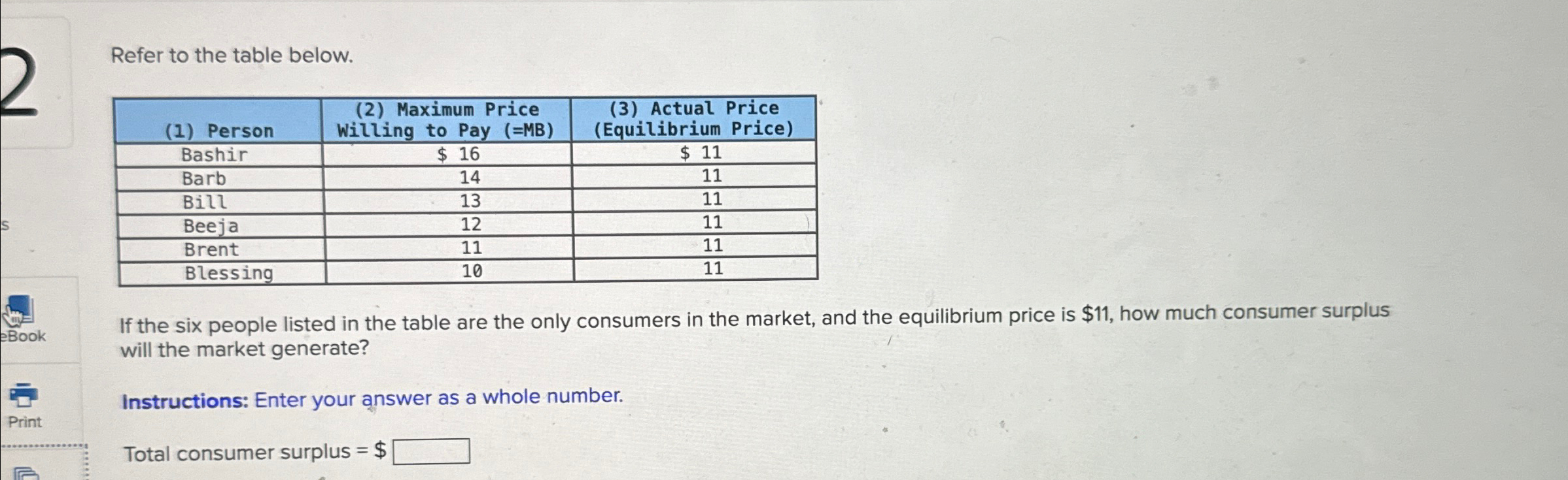 Solved Refer to the table below.\table[[(1) | Chegg.com