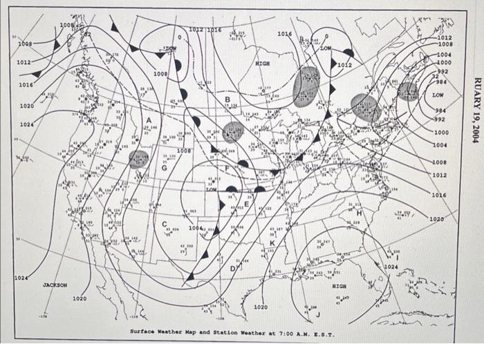 Solved A low-pressure area is shown over western Nebraska | Chegg.com