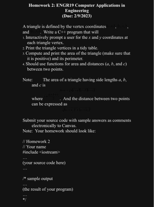 Solved Homework 2 Engr19 Computer Applications In 
