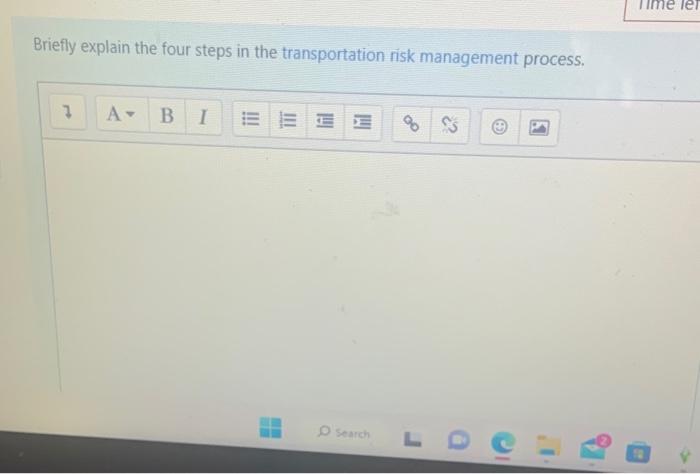 Solved Briefly explain the four steps in the transportation | Chegg.com