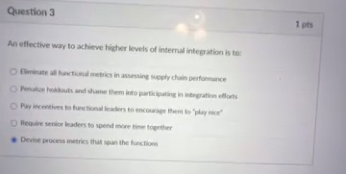 Solved Question 3An effective way to achieve higher levels | Chegg.com