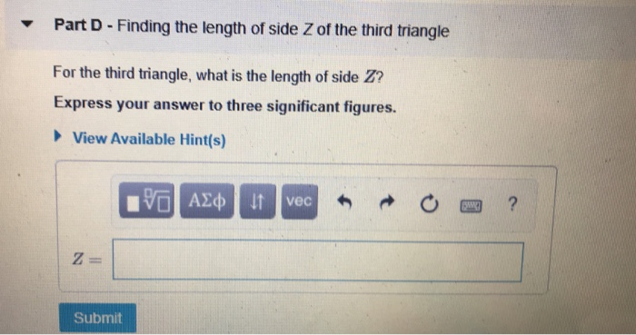 Solved Learning Goal: To use trigonometric functions to | Chegg.com