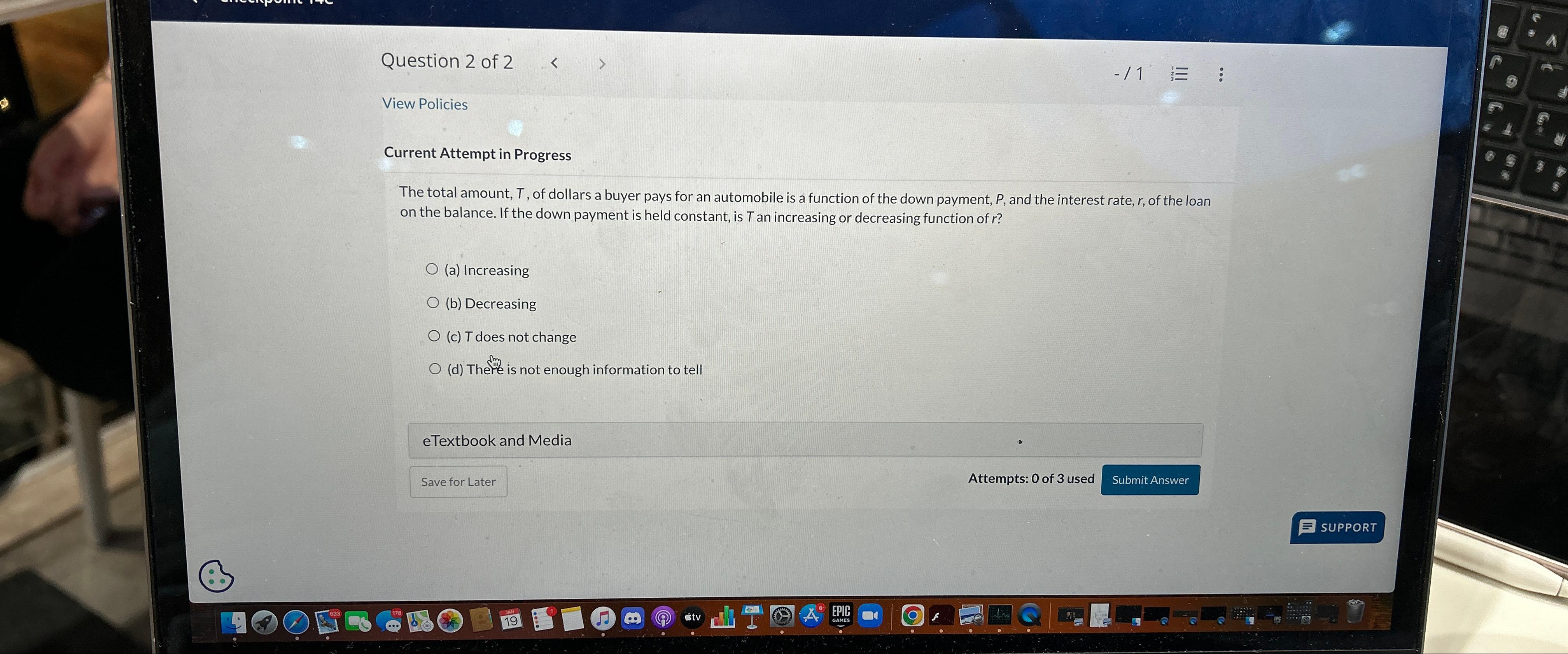 Solved Question 2 ﻿of 2-1i=?vdotsView PoliciesCurrent | Chegg.com
