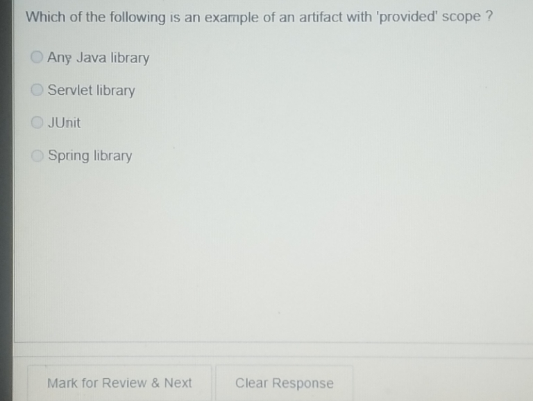 Solved Which of the following is an example of an artifact | Chegg.com